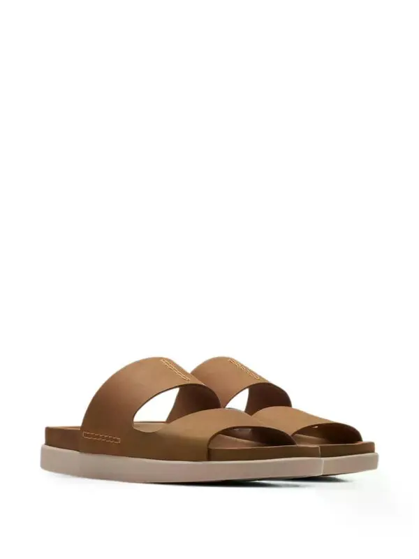 Clarks Sunder Coast Leather Sandals - Brown
