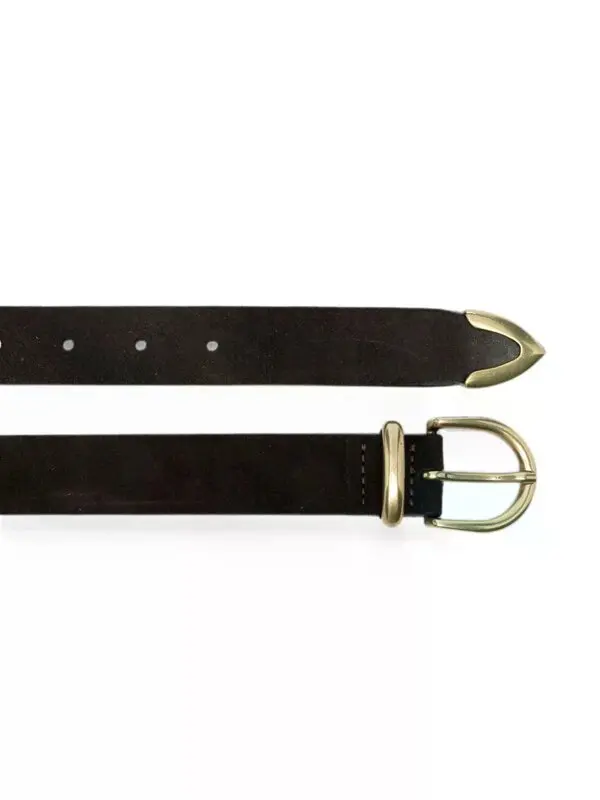 DA.D Buckle-fastening Suede Belt - Brown