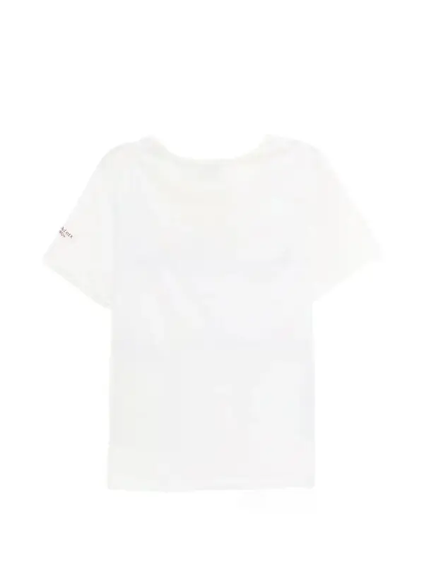 SECOND / LAYER Slogan-print Short-sleeve T-shirt - White