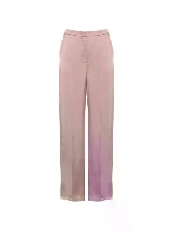EMME Satin-finish Pressed-crease Trousers
