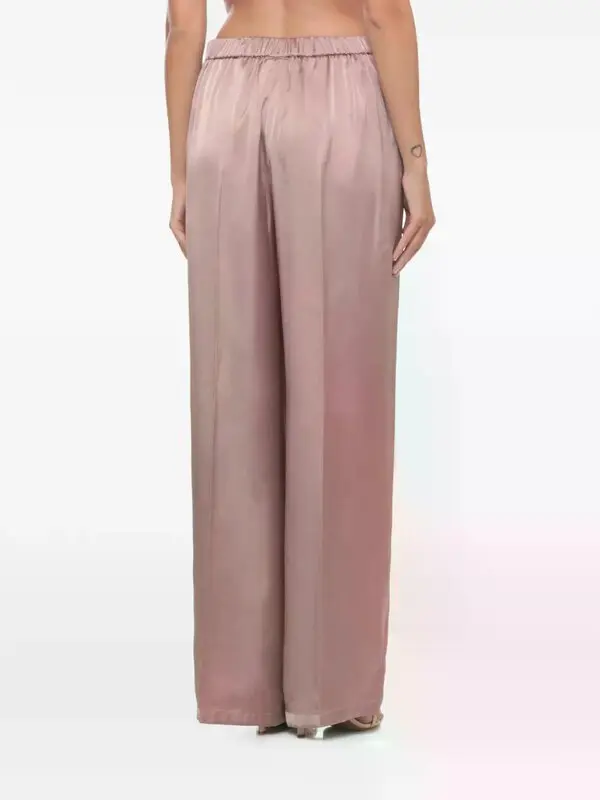 EMME Satin-finish Pressed-crease Trousers