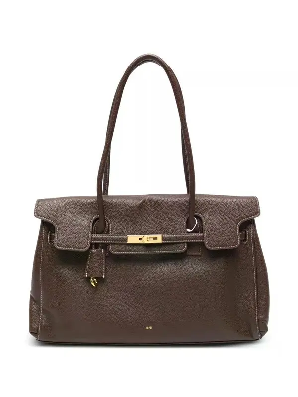 Jw Pei Large Yara Twist-lock-fastening Shoulder Bag - Brown