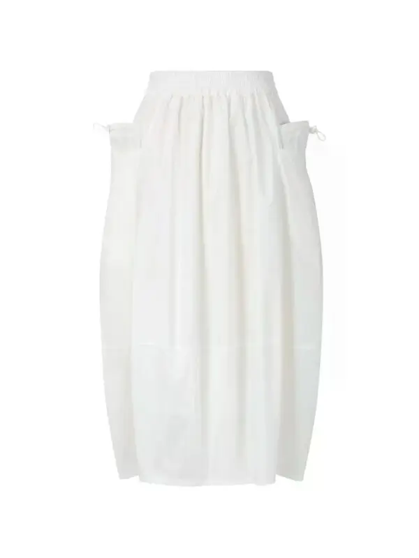 STUDIO TOMBOY Elasticated-waist Balloon Skirt - White