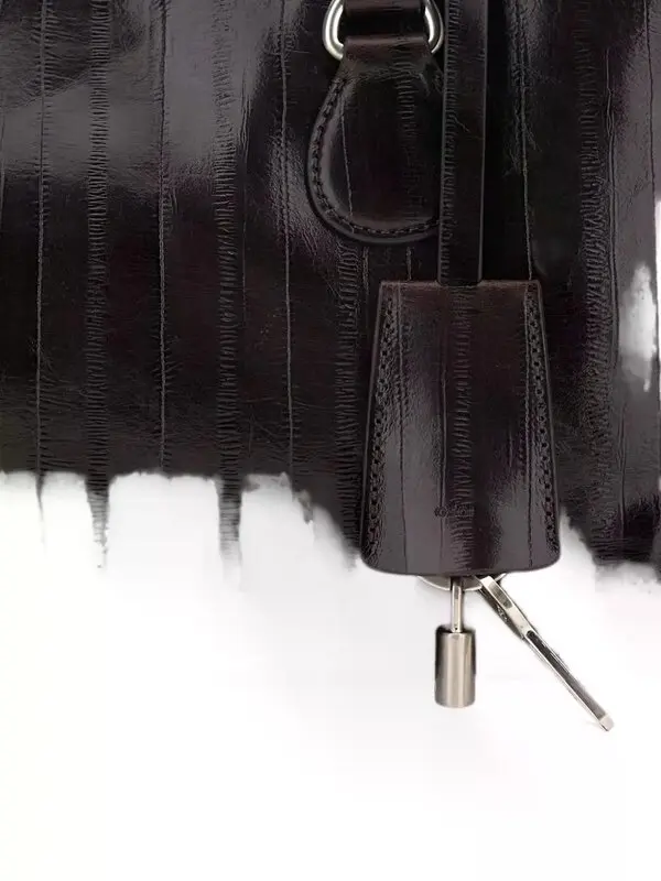 OSOI Shell Brot Lizard-effect Leather Shoulder Bag