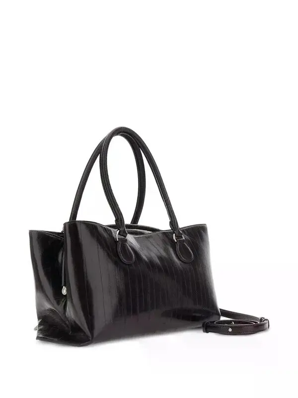 OSOI Shell Brot Lizard-effect Leather Shoulder Bag - Brown