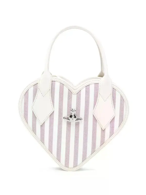 VIVIENNE WESTWOOD Josephine Heart-shape Cross Body Bag - White