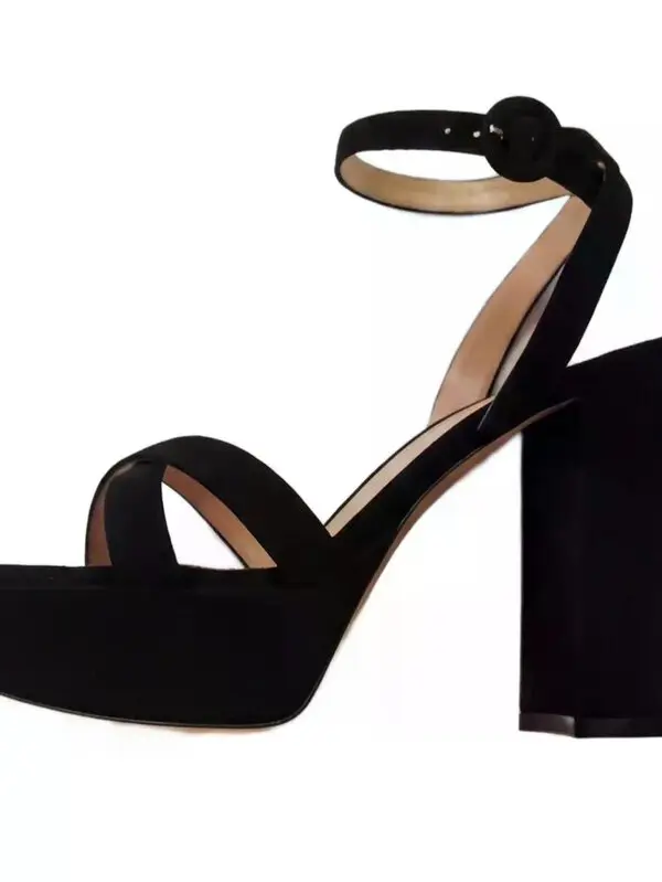 GIANVITO ROSSI Platform Buckle-fastening Sandals - Black