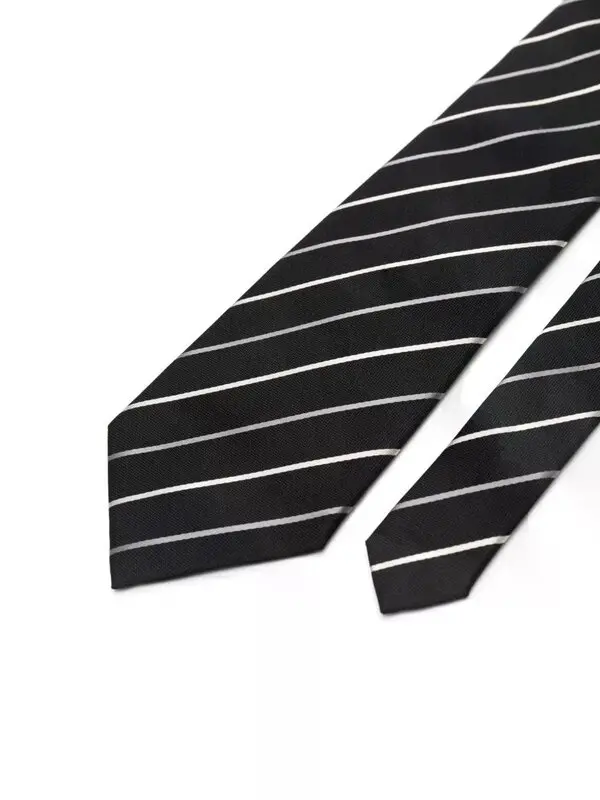 Saint Laurent Patterned-jacquard Tie