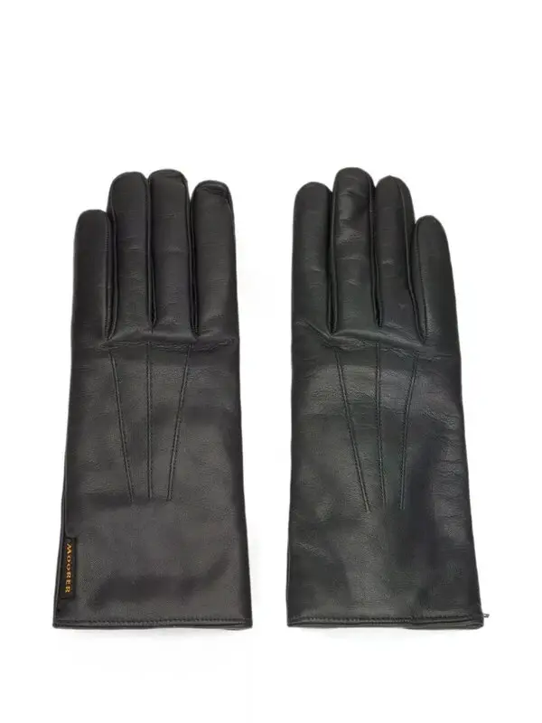 MOORER Leather Gloves - Black