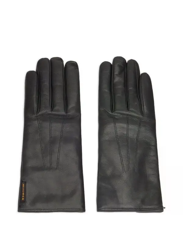 MOORER Leather Gloves - Black