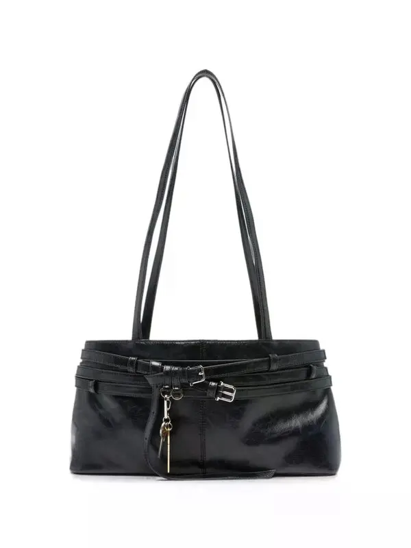OSOI Brocle Buckled Leather Shoulder Bag - Black