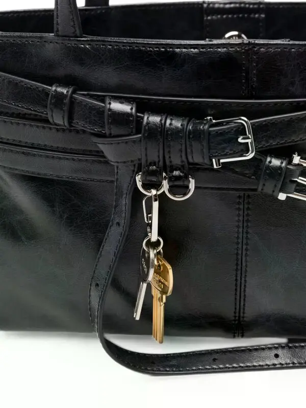 OSOI Brocle Buckled Leather Shoulder Bag