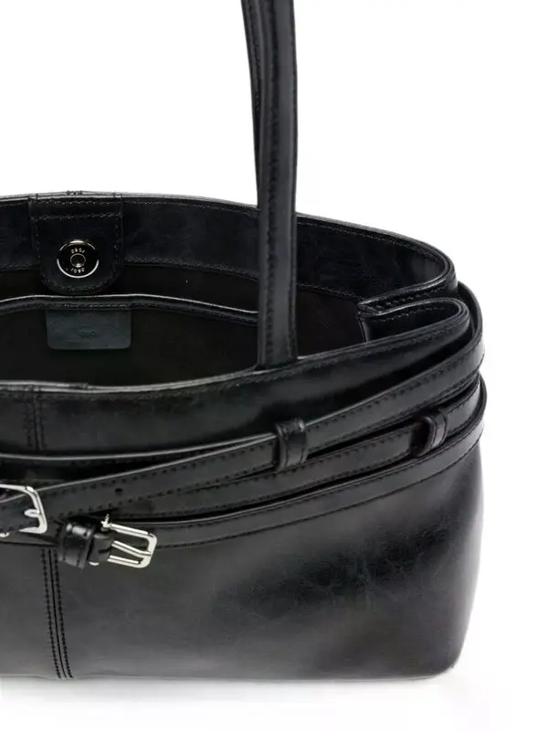 OSOI Brocle Buckled Leather Shoulder Bag