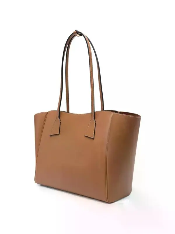 HIDESINS Logo-print Leather Tote Bag - Brown
