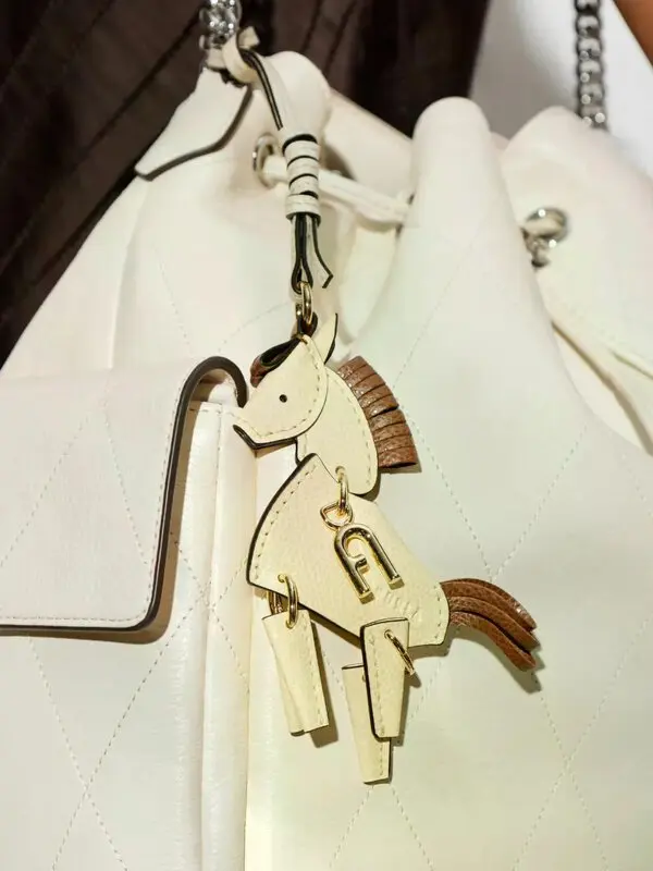 Furla Allegra Horse-shaped Keyring - Neutrals