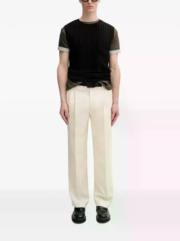 Andersson Bell Ribbed-knit Sleeveless Sweater - Black