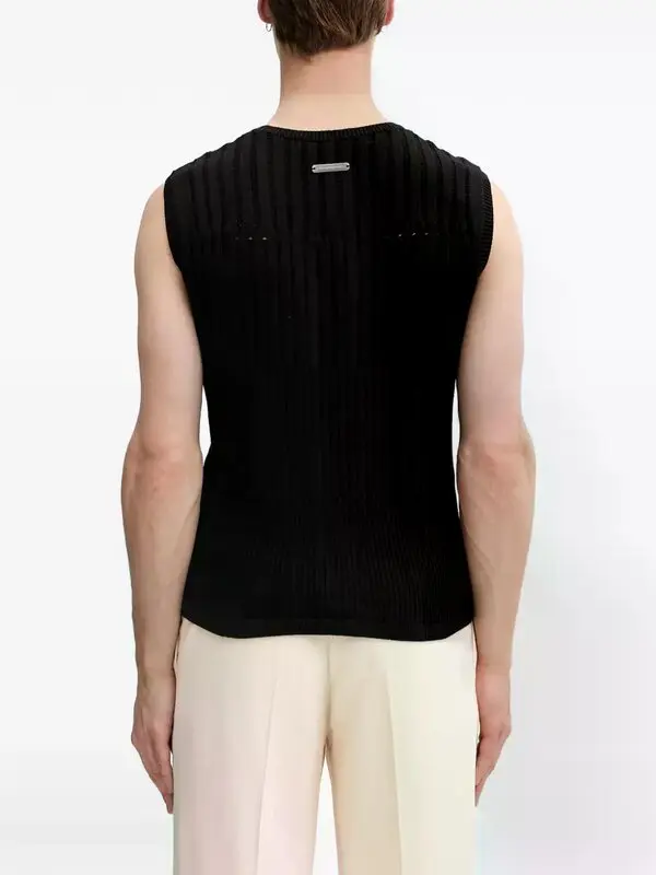 Andersson Bell Ribbed-knit Sleeveless Sweater