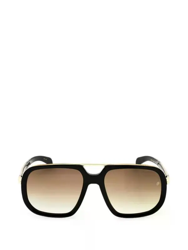 DB EYEWEAR BY DAVID BECKHAM Pilot-frame Sunglasses - Black
