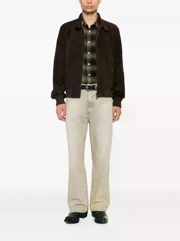 Dsquared2 Button-collar Suede Jacket