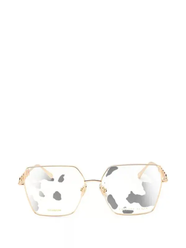 Philipp Plein Geometric-frame Glasses - Gold