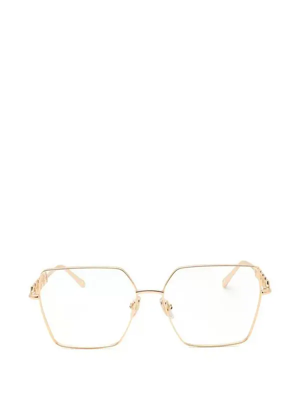 Philipp Plein Geometric-frame Glasses - Gold