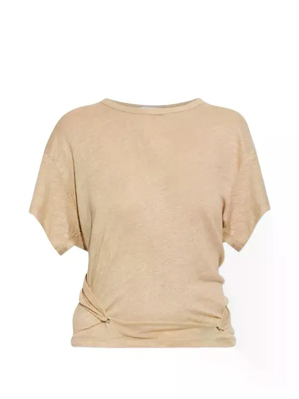 IRO PARIS Twist-detail T-shirt - Neutrals