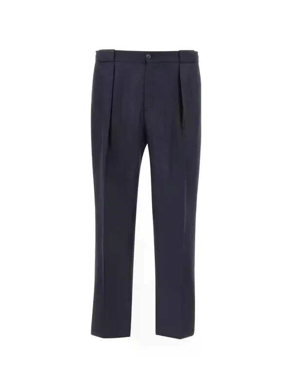 BRIGLIA 1949 Portobellos Pleated Trousers - Blue