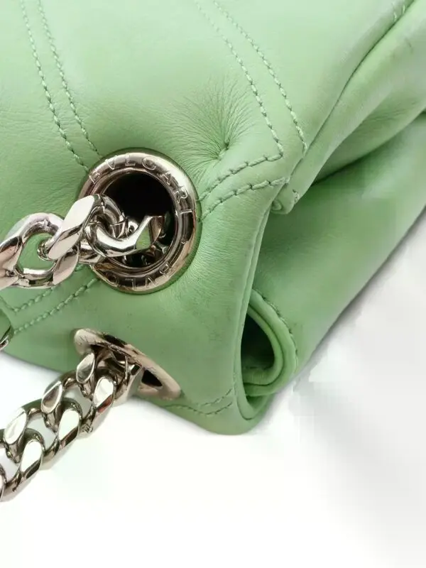 BVLGARI 2010s Serpenti Cabochon Shoulder Bag