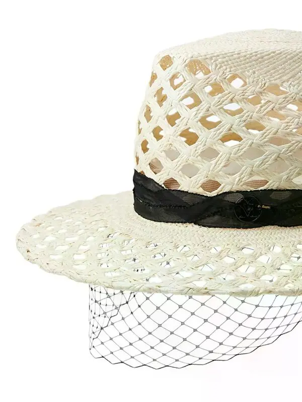 MAISON MICHEL Kyra Veil Sun Hat
