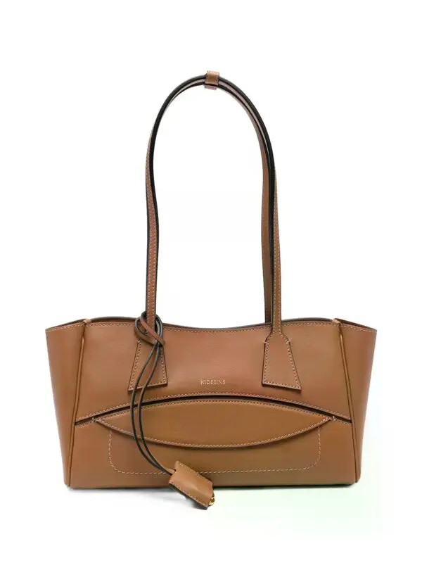 HIDESINS Logo-print Leather Shoulder Bag - Brown