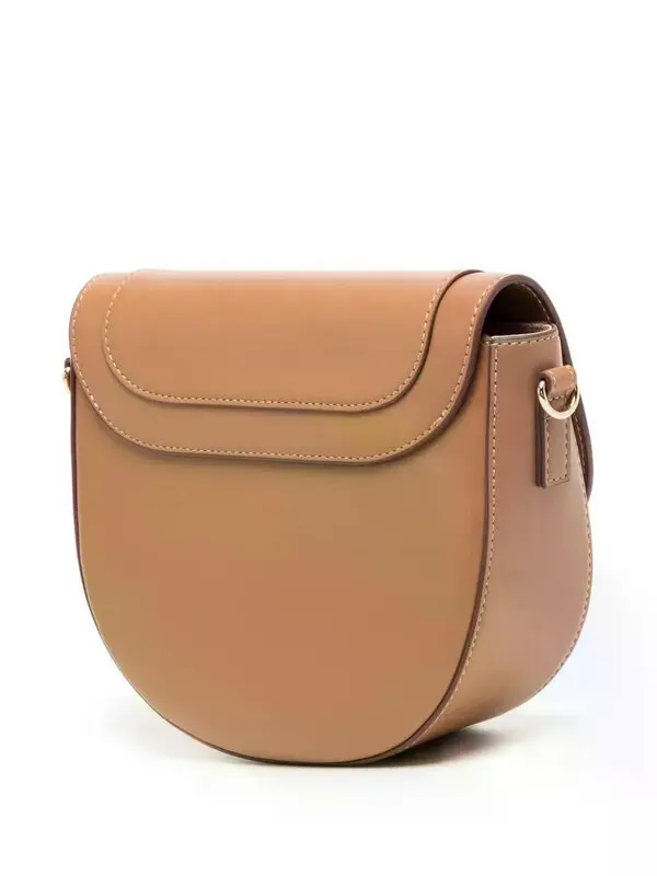 Moschino Logo-lettering Crossbody Bag - Brown