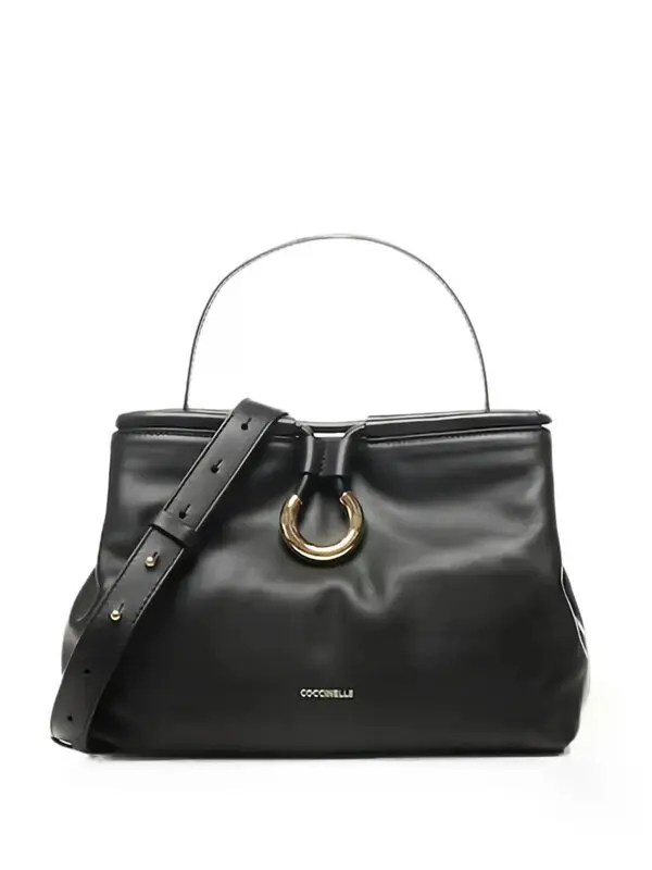 COCCINELLE Ring-detail Shoulder Bag - Black