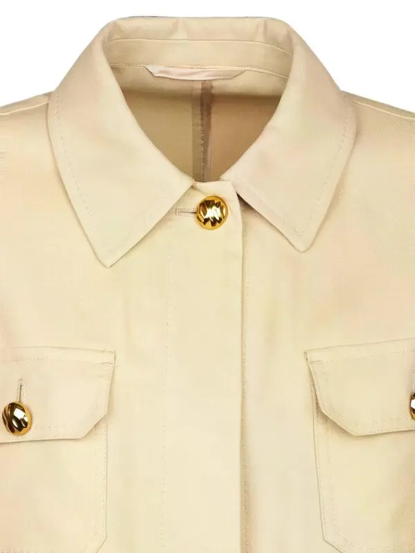 Max Mara Button-up Cotton Shirt Jacket