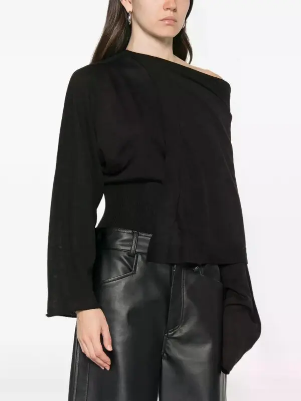 Rick Owens Asymmetric Draped Sweater