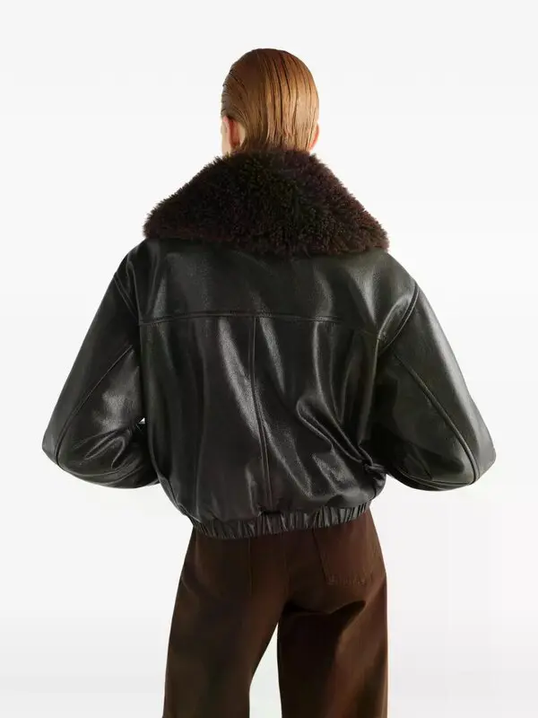 LEMAIRE Blouson In Shiny Leather