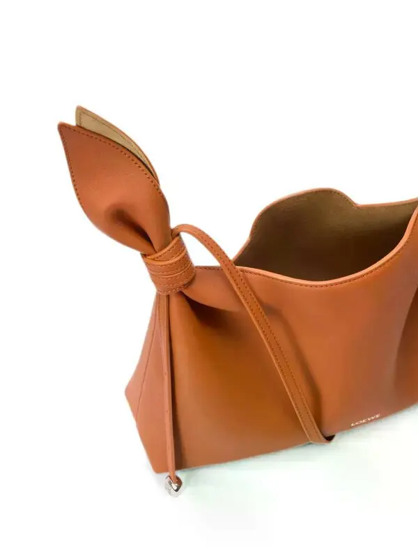 Loewe Medium Scarf Knot-detail Cross Body Bag - Brown