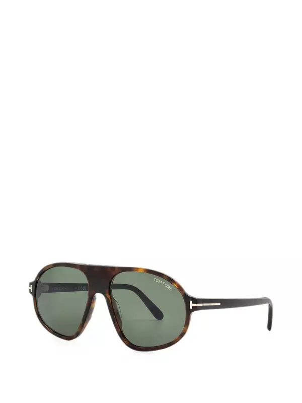 TOM FORD Tortoiseshell-effect Pilot-frame Sunglasses - Brown