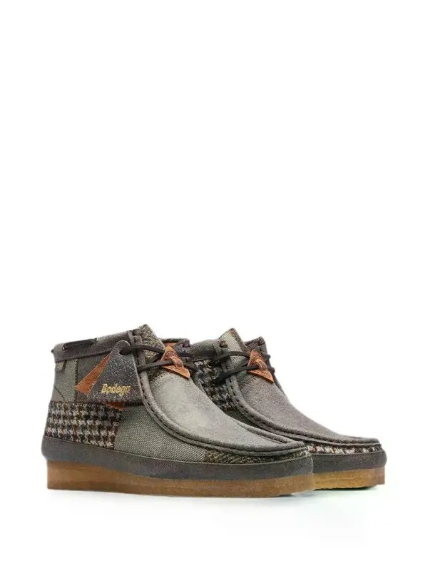 Clarks Wallabee Boot Patchwork Desert Boots - Grey