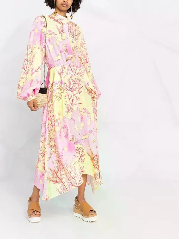 Stella McCartney Coral-print Maxi-dress