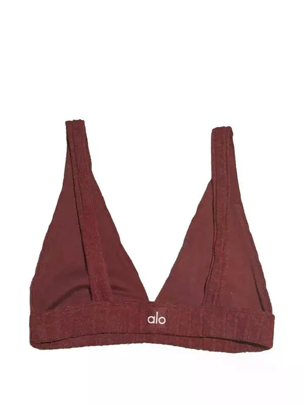 Alo Yoga Ribbed-knit Sports Bra