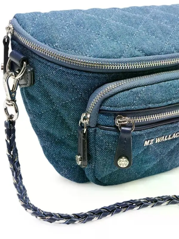 Mz Wallace Crosby Quilted Denim Shoulder Bag