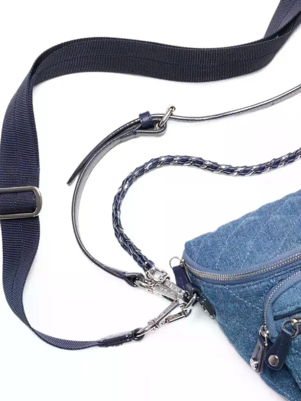 Mz Wallace Crosby Quilted Denim Shoulder Bag