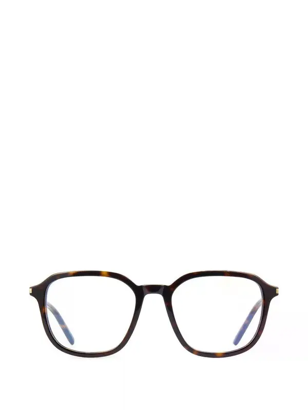 Saint Laurent Sl 387 Geometric-frame Glasses - Brown