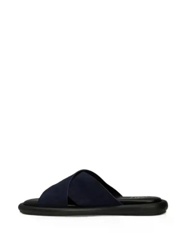Bogner Crossover-strap Logo-embossed Slides