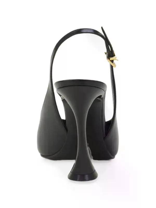 LANVIN Serenade Slingback In Leather Pumps