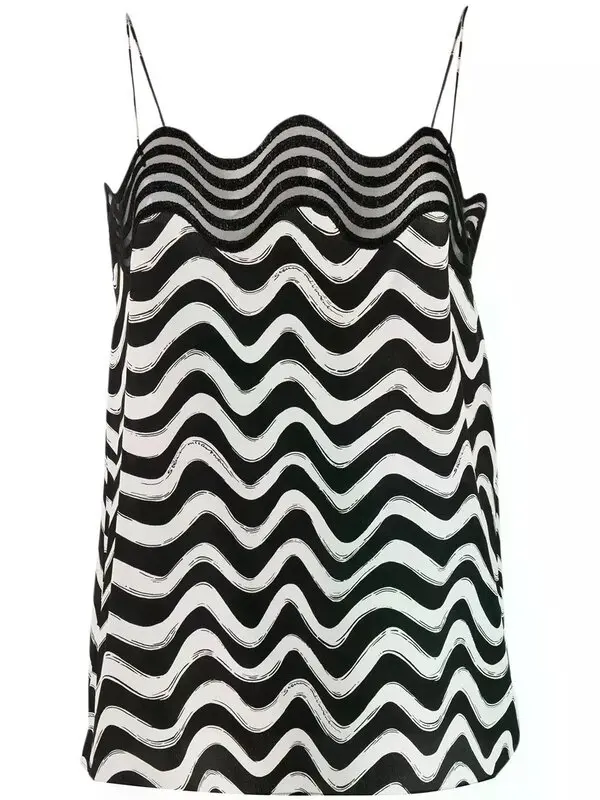 Stella McCartney Waves Print Silk Cami Top