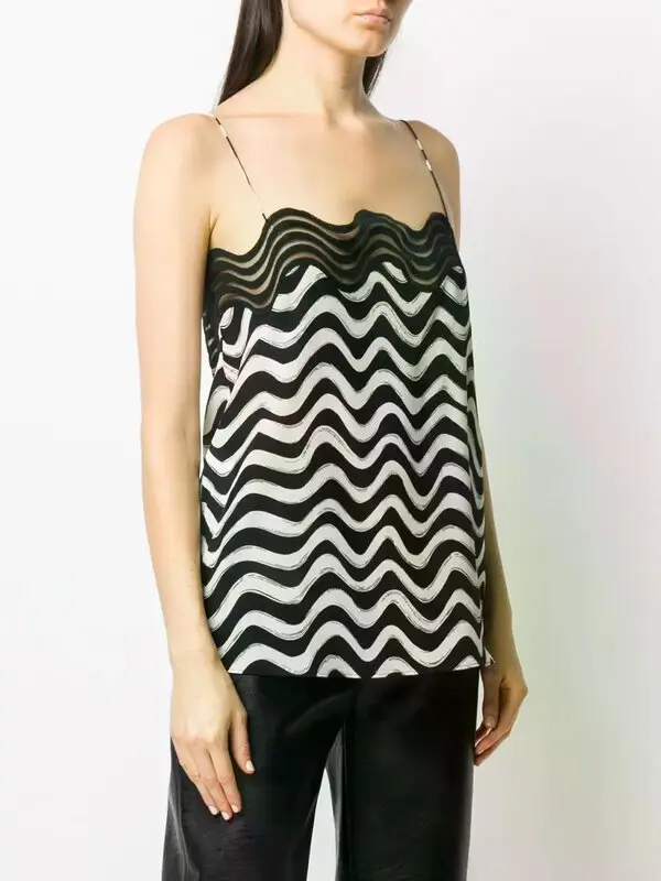 Stella McCartney Waves Print Silk Cami Top