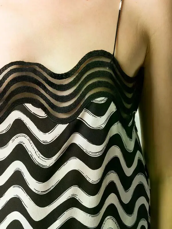 Stella McCartney Waves Print Silk Cami Top