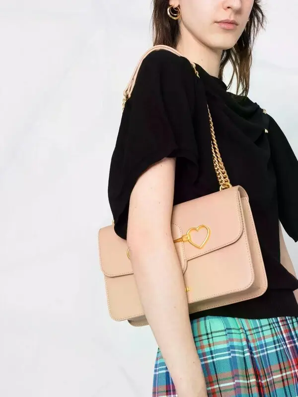 Moschino Soft Heart Bit Shoulder Bag
