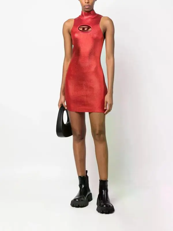 DIESEL® M-arcey Logo-plaque Minidress